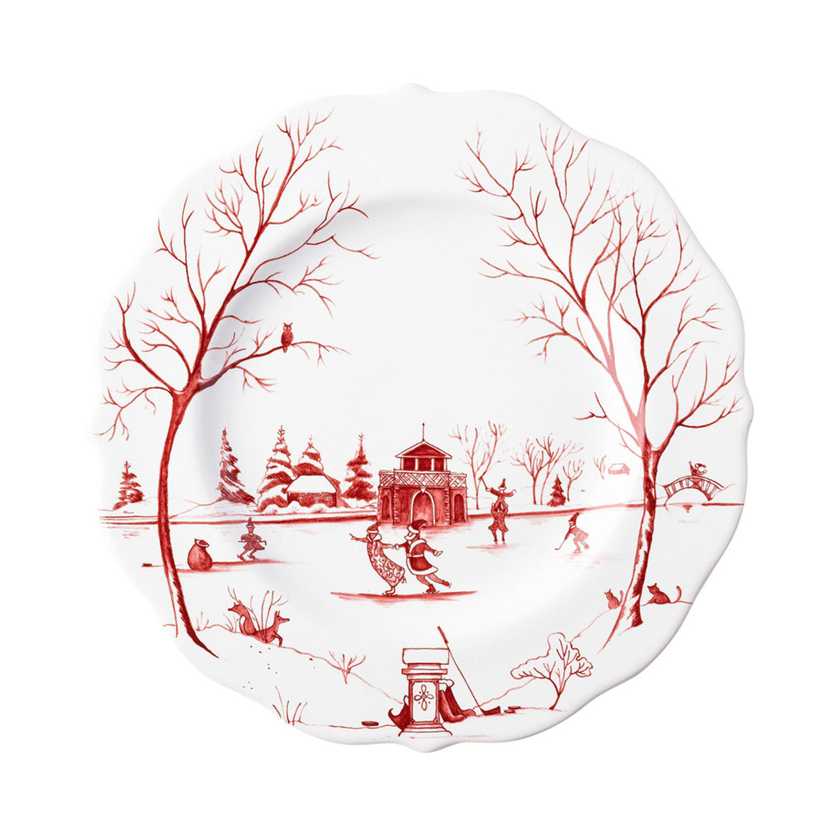 Country Estate Winter Frolic Ruby Salad Plate – Erika Reade Ltd