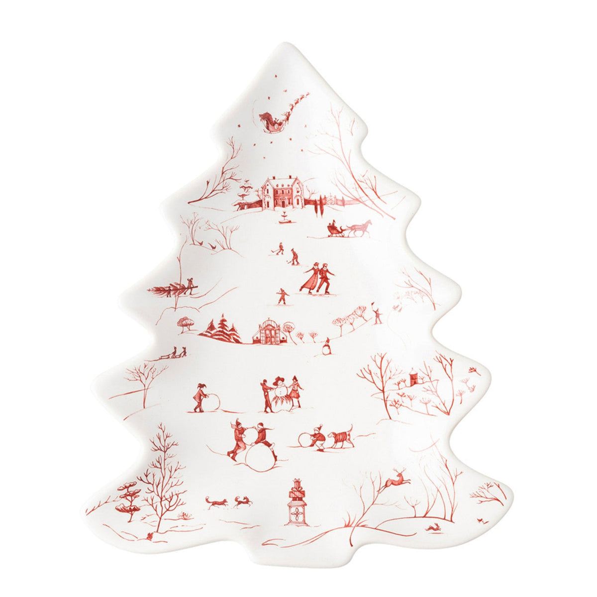 Country Estate Winter Frolic Ruby Tree Platter – Erika Reade Ltd